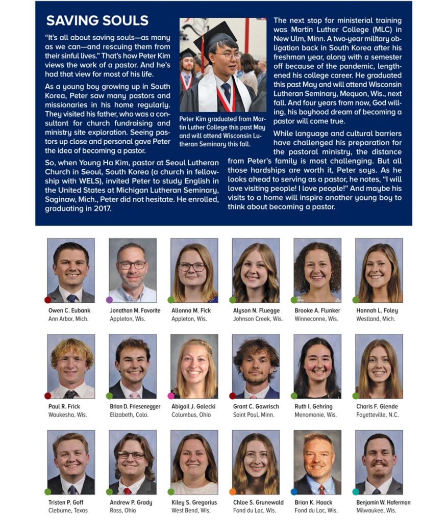2024 Martin Luther College graduates – FORWARD IN CHRIST